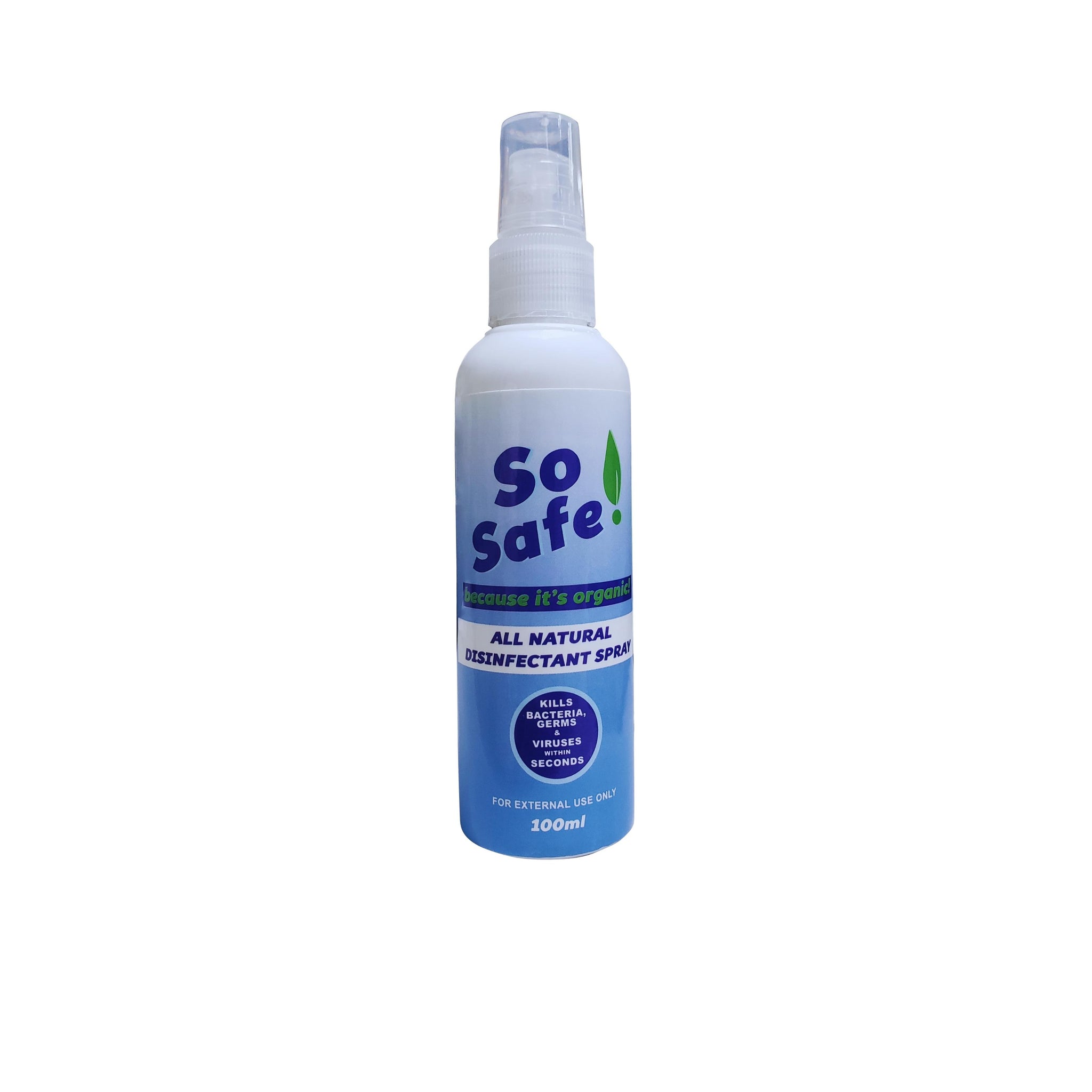 SO SAFE All Natural Disinfectant Spray 100ml – The Organic Lab