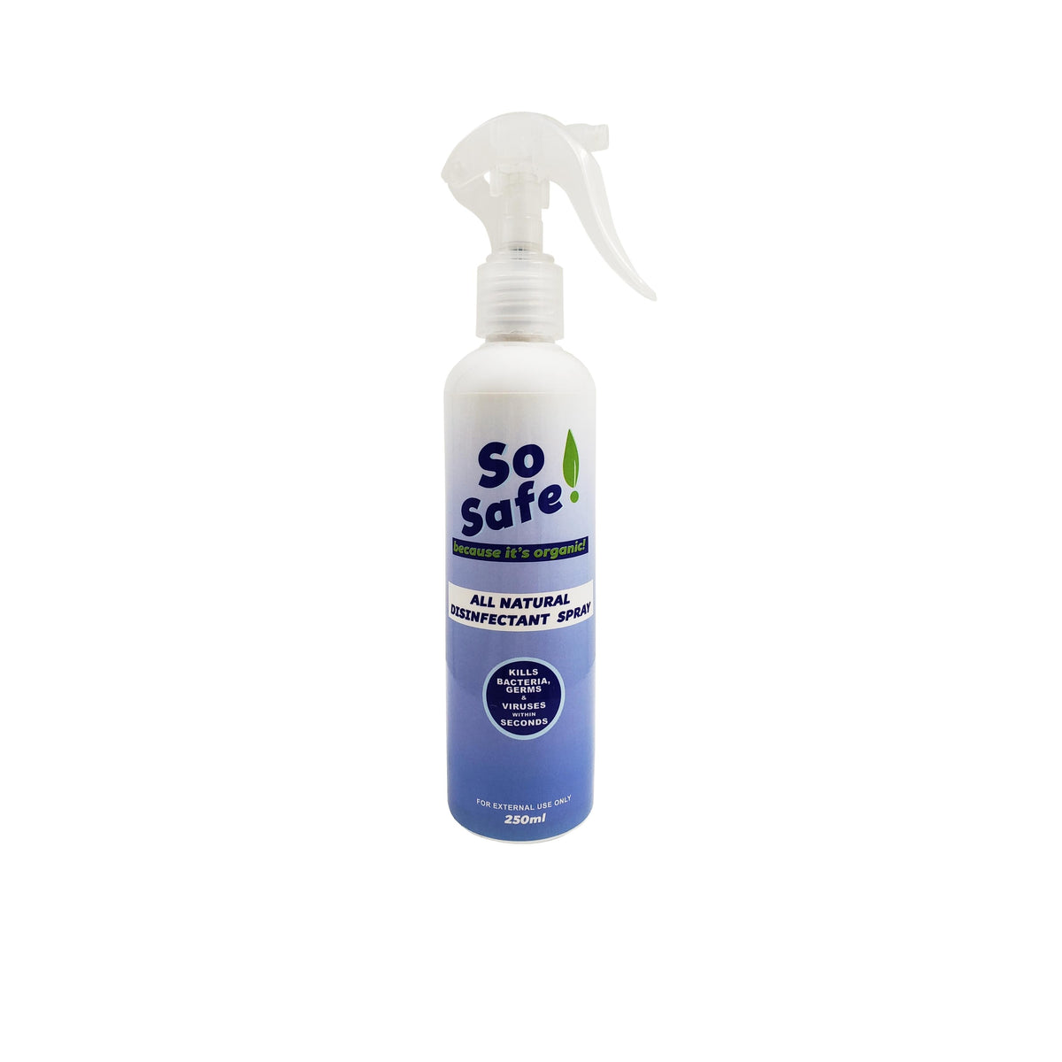 SO SAFE All Natural Disinfectant Spray 250ml – The Organic Lab