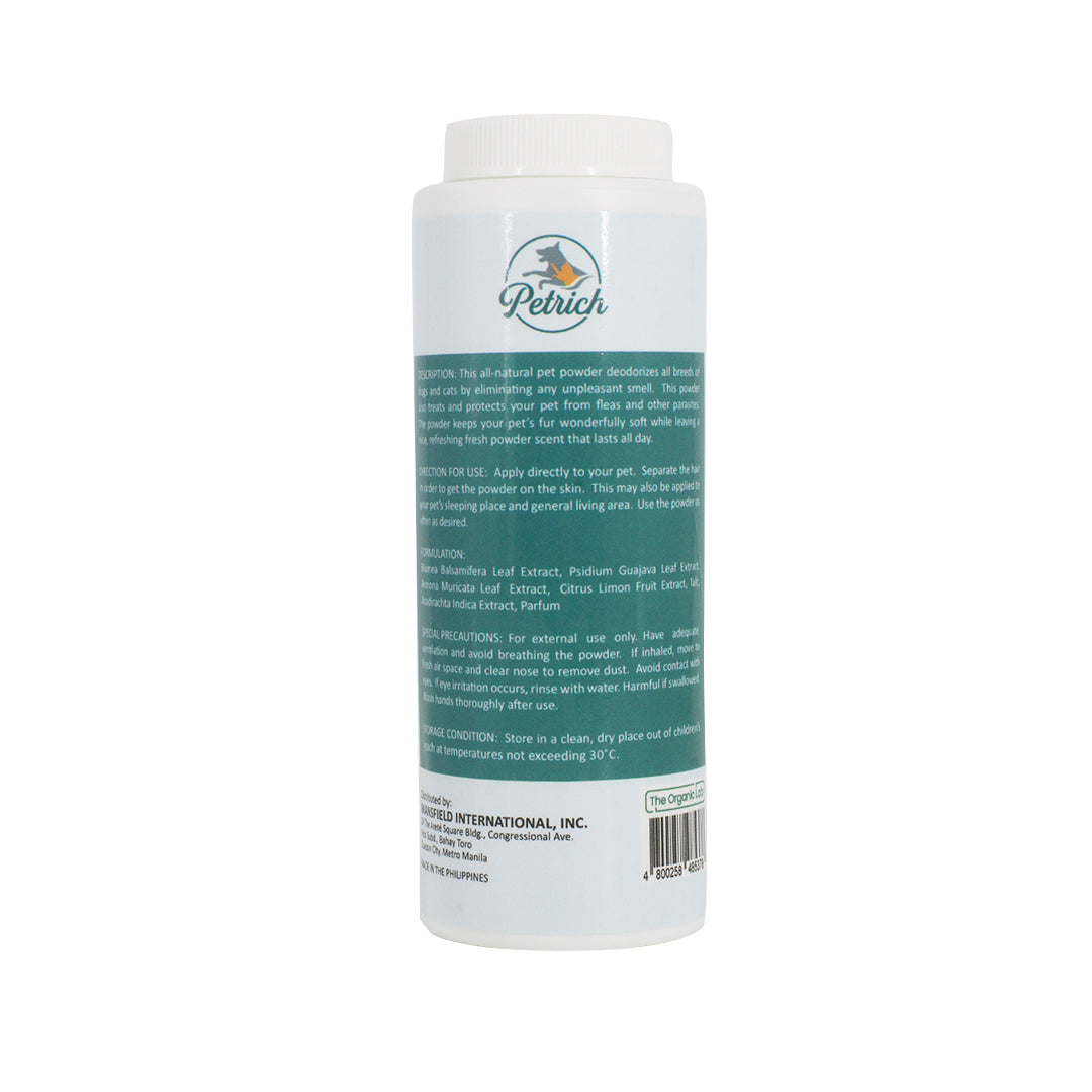 PETRICH All Natural Pet Powder Powder Fresh 150g – The Organic Lab